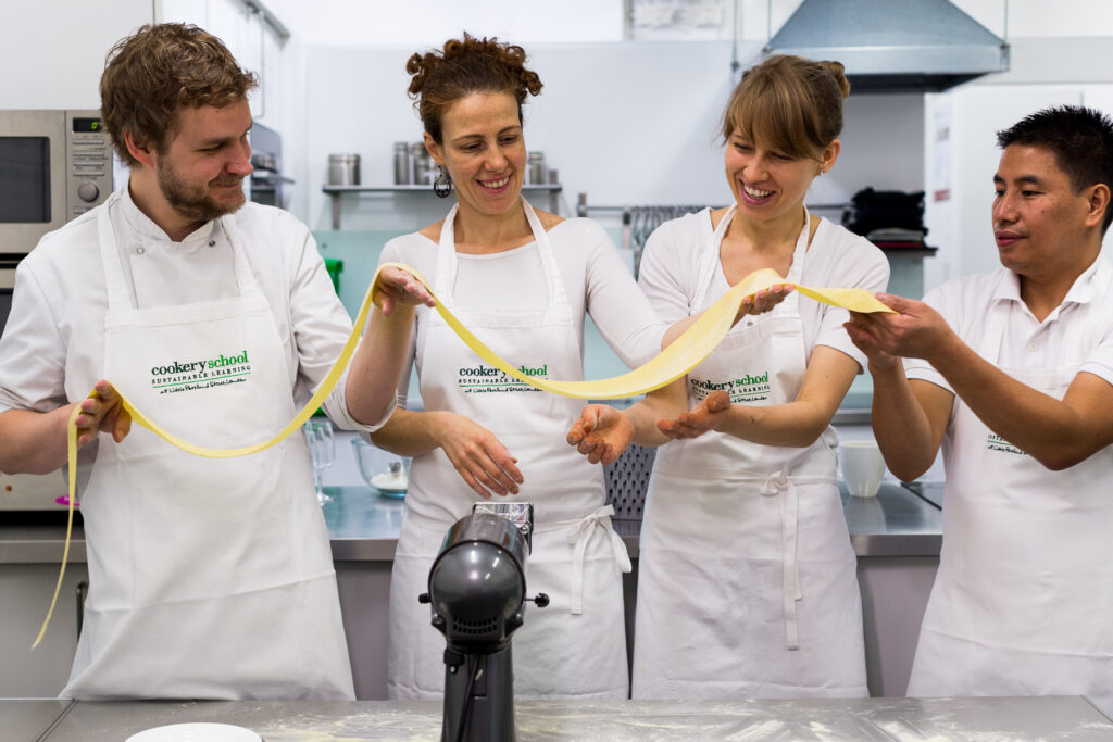 Cookery School in London, Little Portland Street.